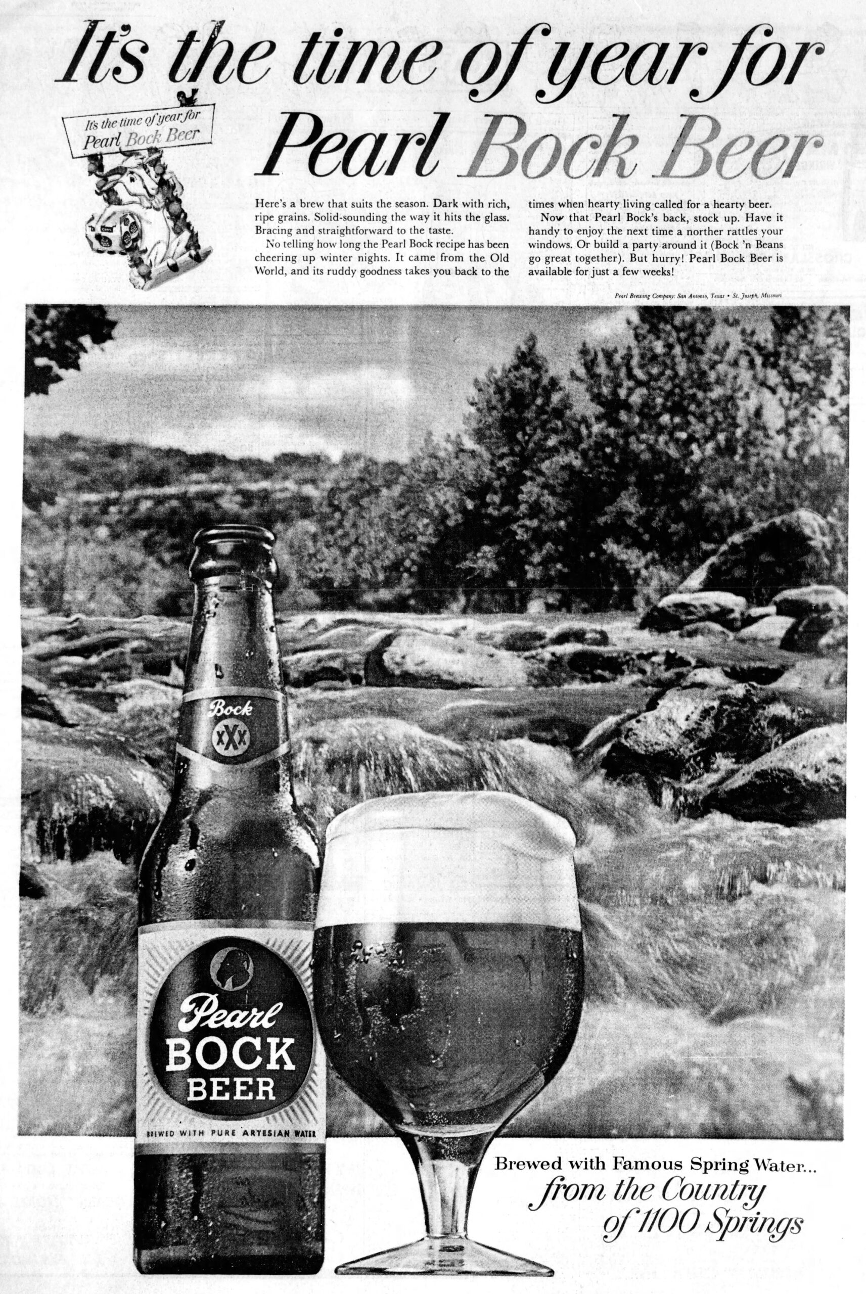 Beer In Ads #4991: It’s The Time Of Year For Pearl Bock Beer