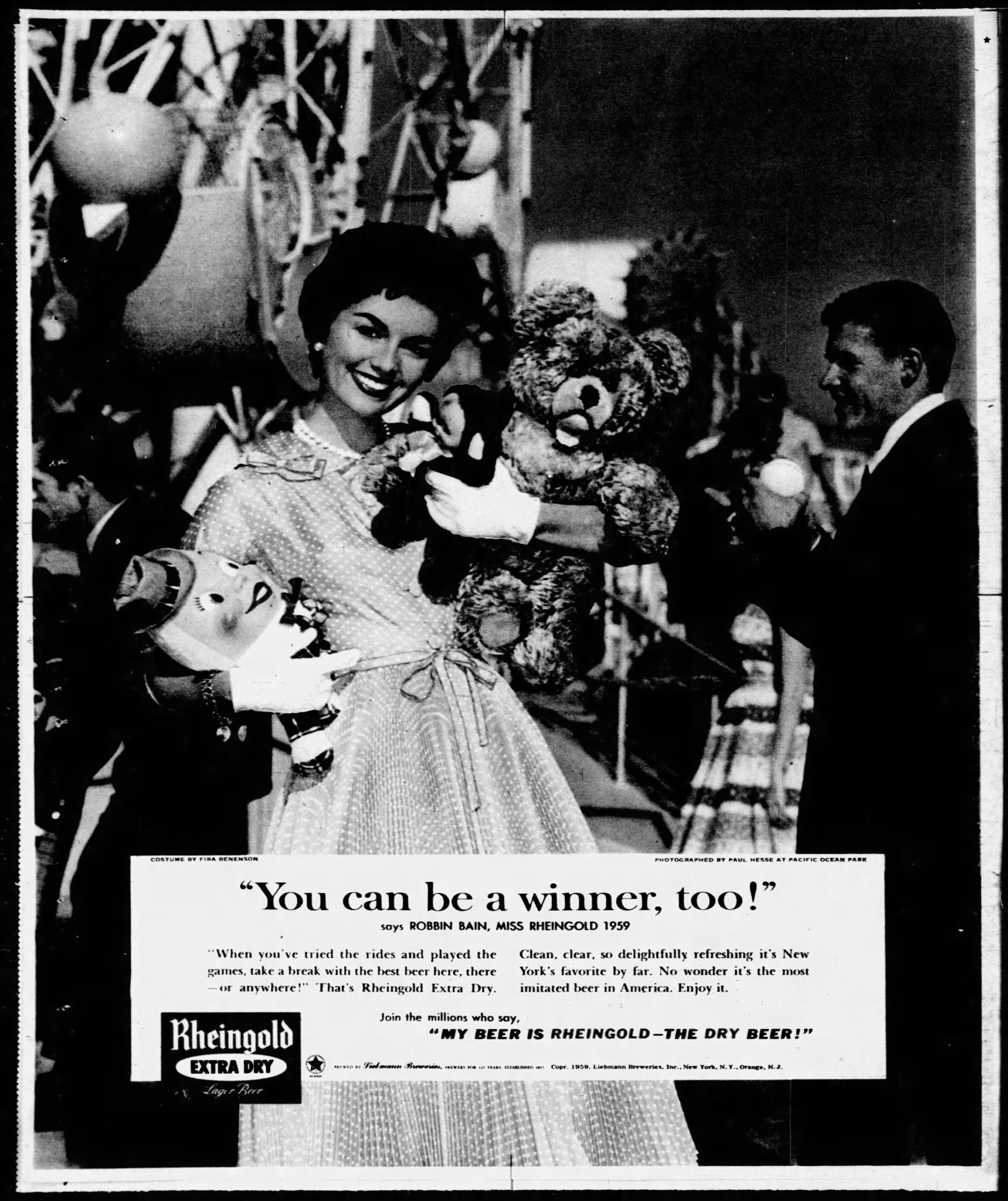 Beer In Ads #4500: You Can Be A Winner With Miss Rheingold 1959