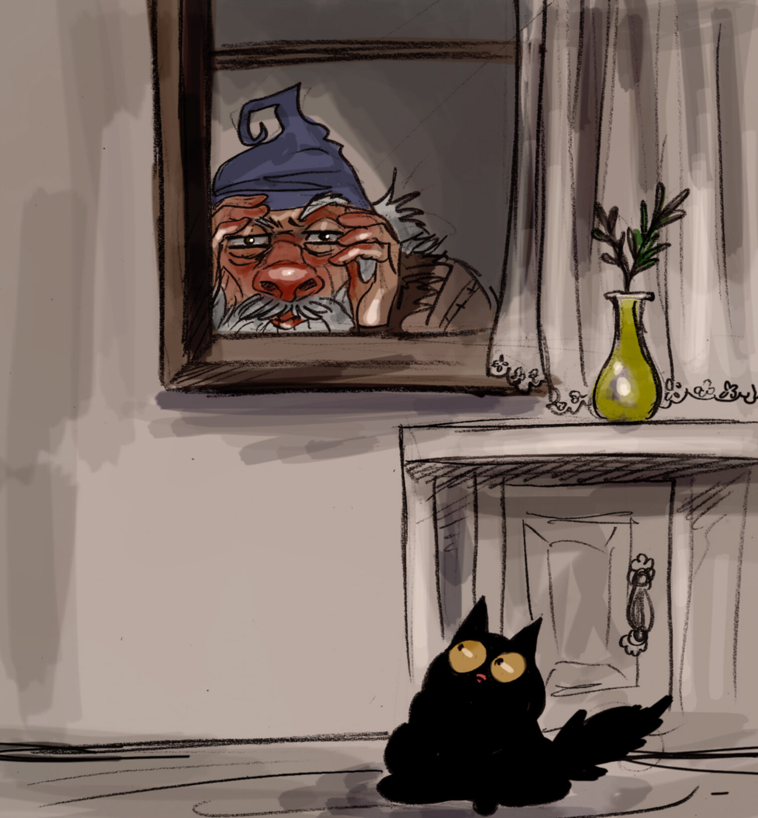 The Yule Lads of Iceland #10: Window-Peeper