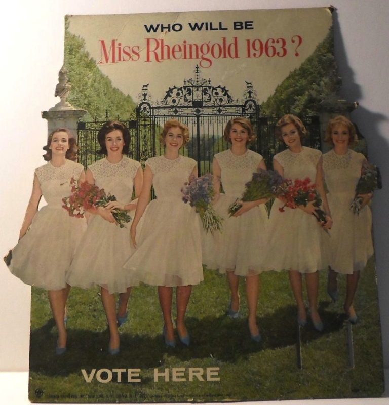 Beer In Ads #4674: Vote Here For Miss Rheingold 1963