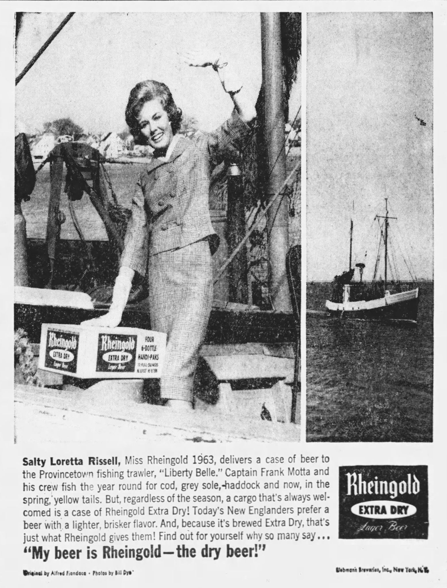 Beer In Ads #4686: Salty Miss Rheingold 1963
