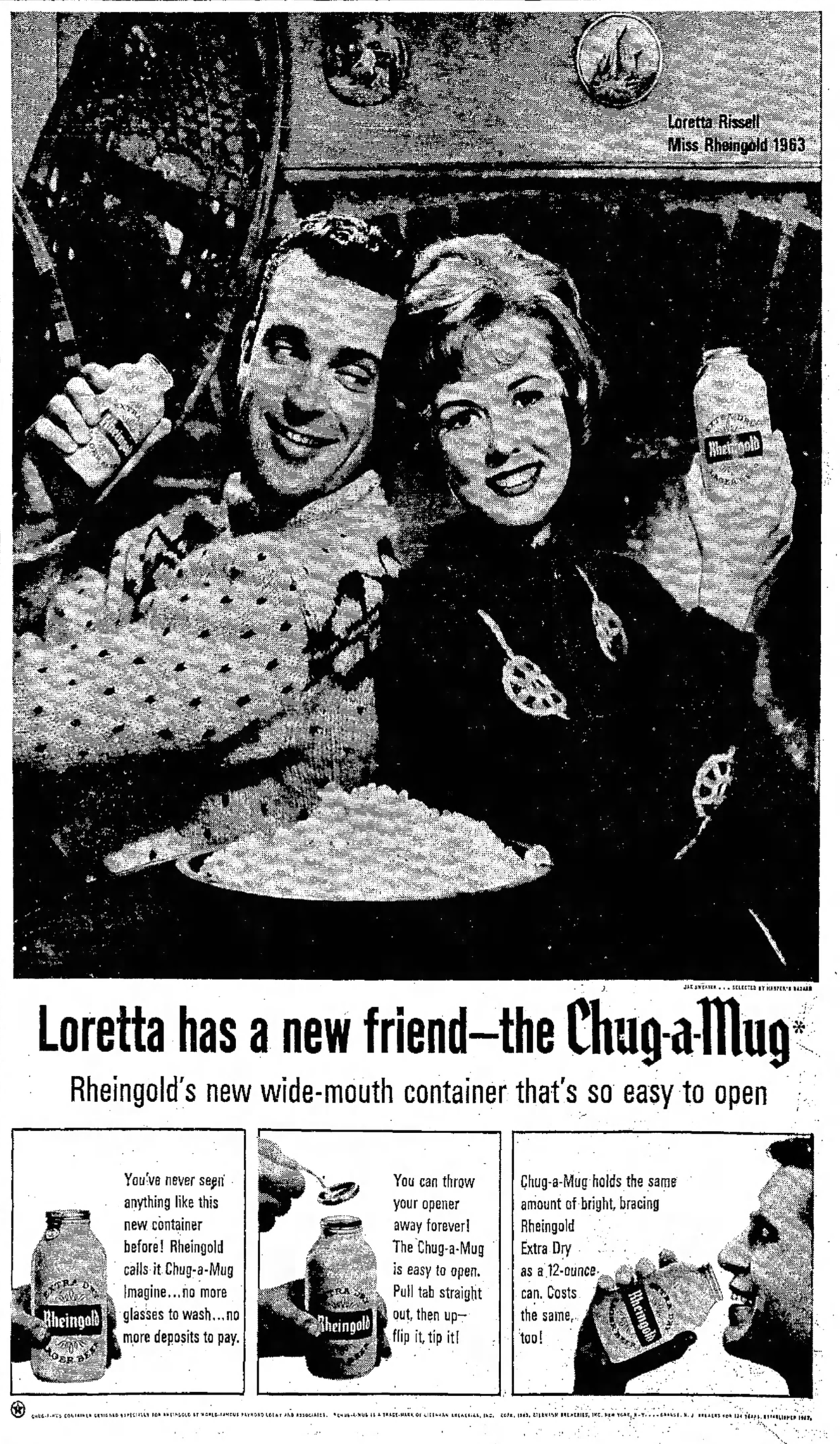 Beer In Ads #4715: Miss Rheingold 1963 Has A New Friend