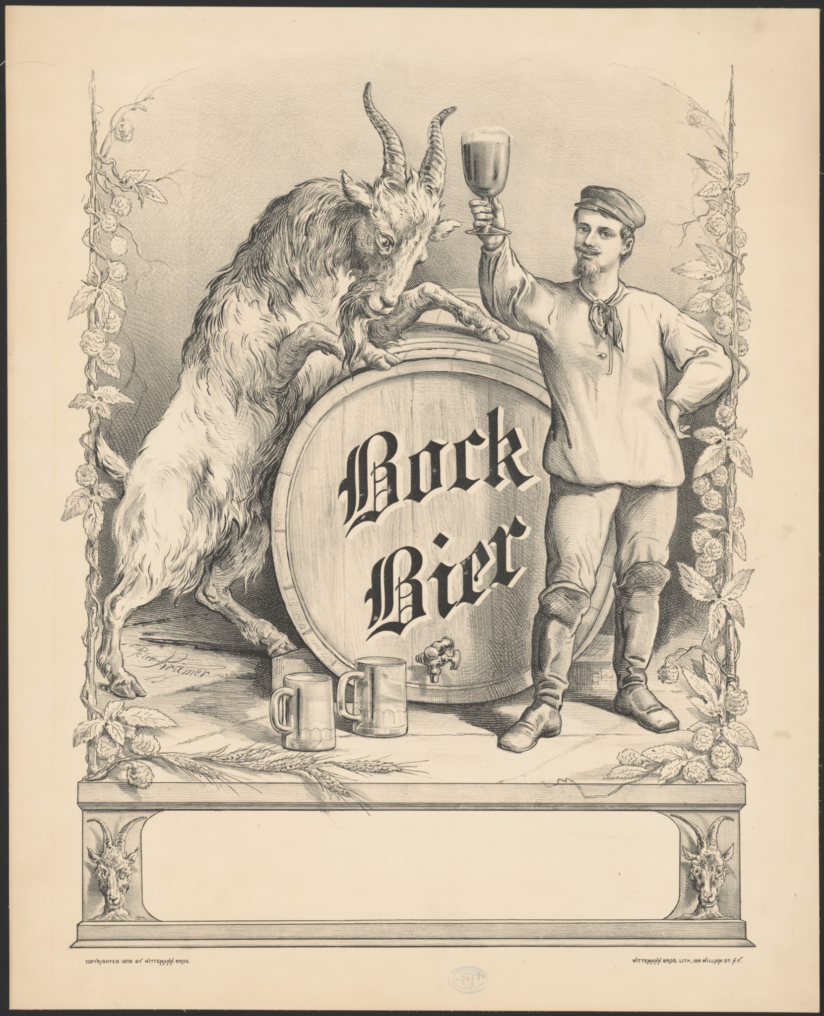 Beer In Ads #4836: Bock Bier Toast
