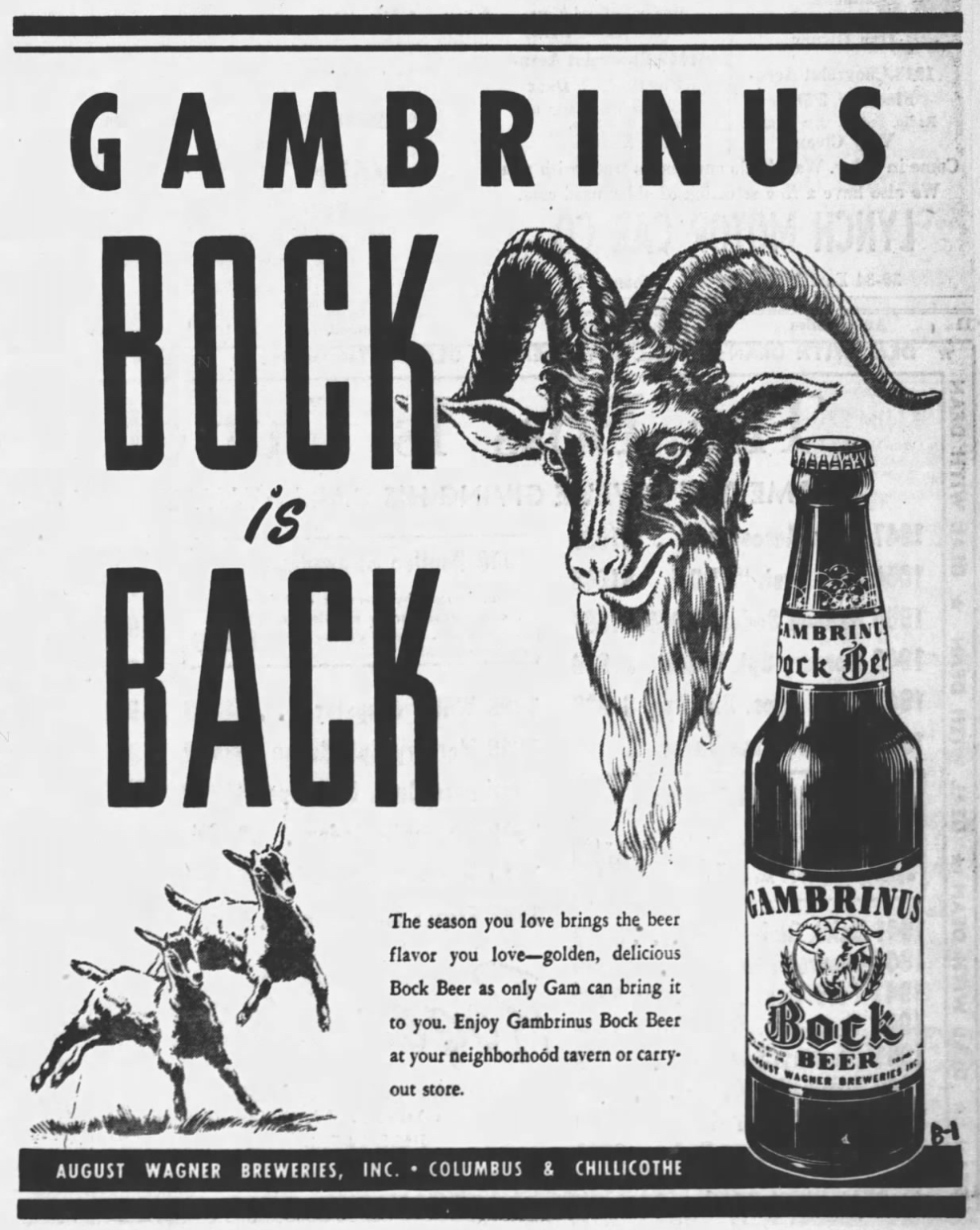 Beer In Ads #4937: Gambrinus Bock Is Back