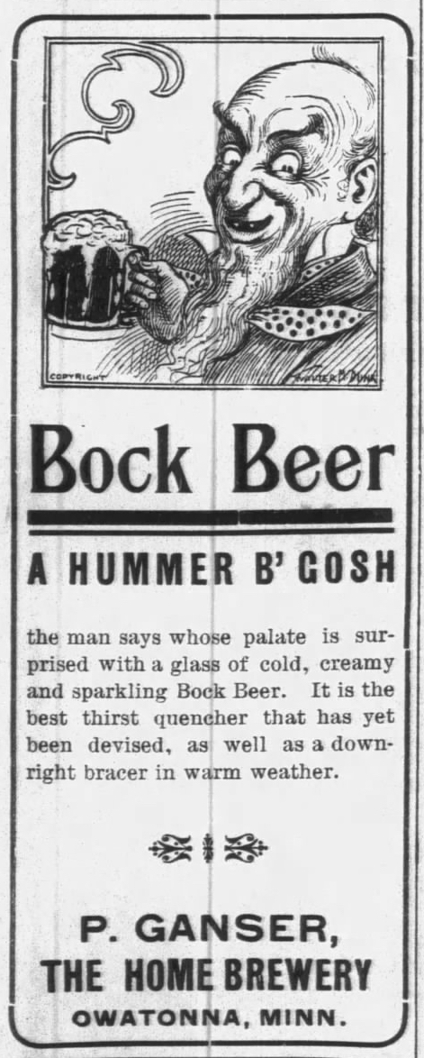 Beer In Ads #4973: Bock Beer, A Hummer B’Gosh