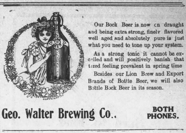 Beer In Ads #4979: Geo. Walter’s Bock Beer