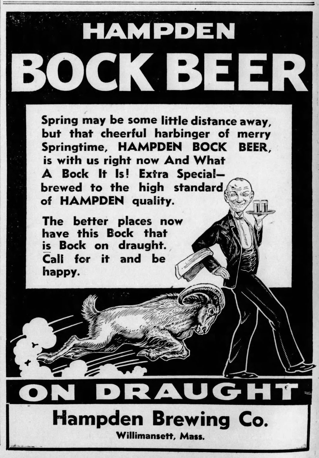 Beer In Ads #5187: Hampden Bock Beer