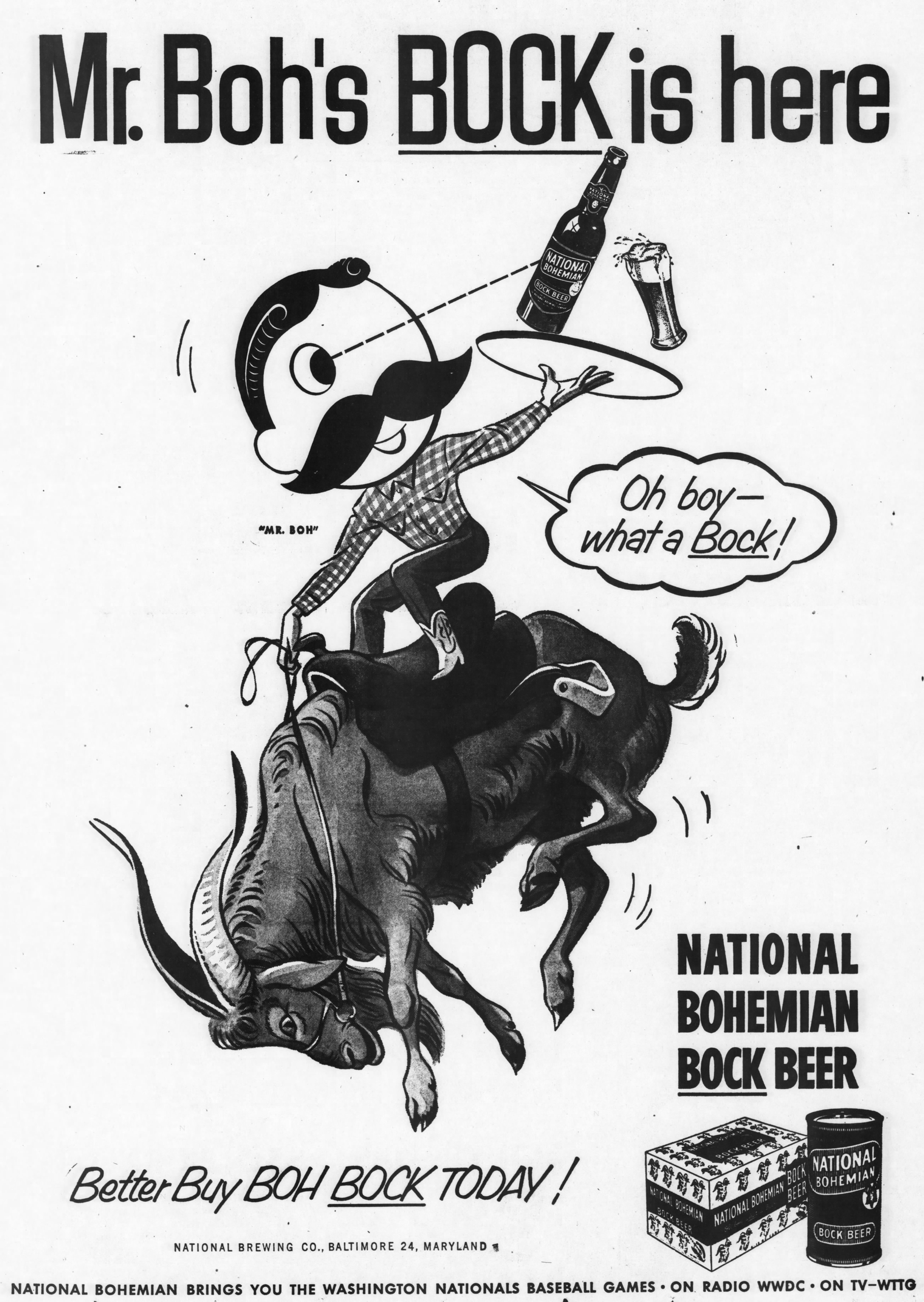Beer In Ads #5154: Mr. Boh’s Bock Is Here!