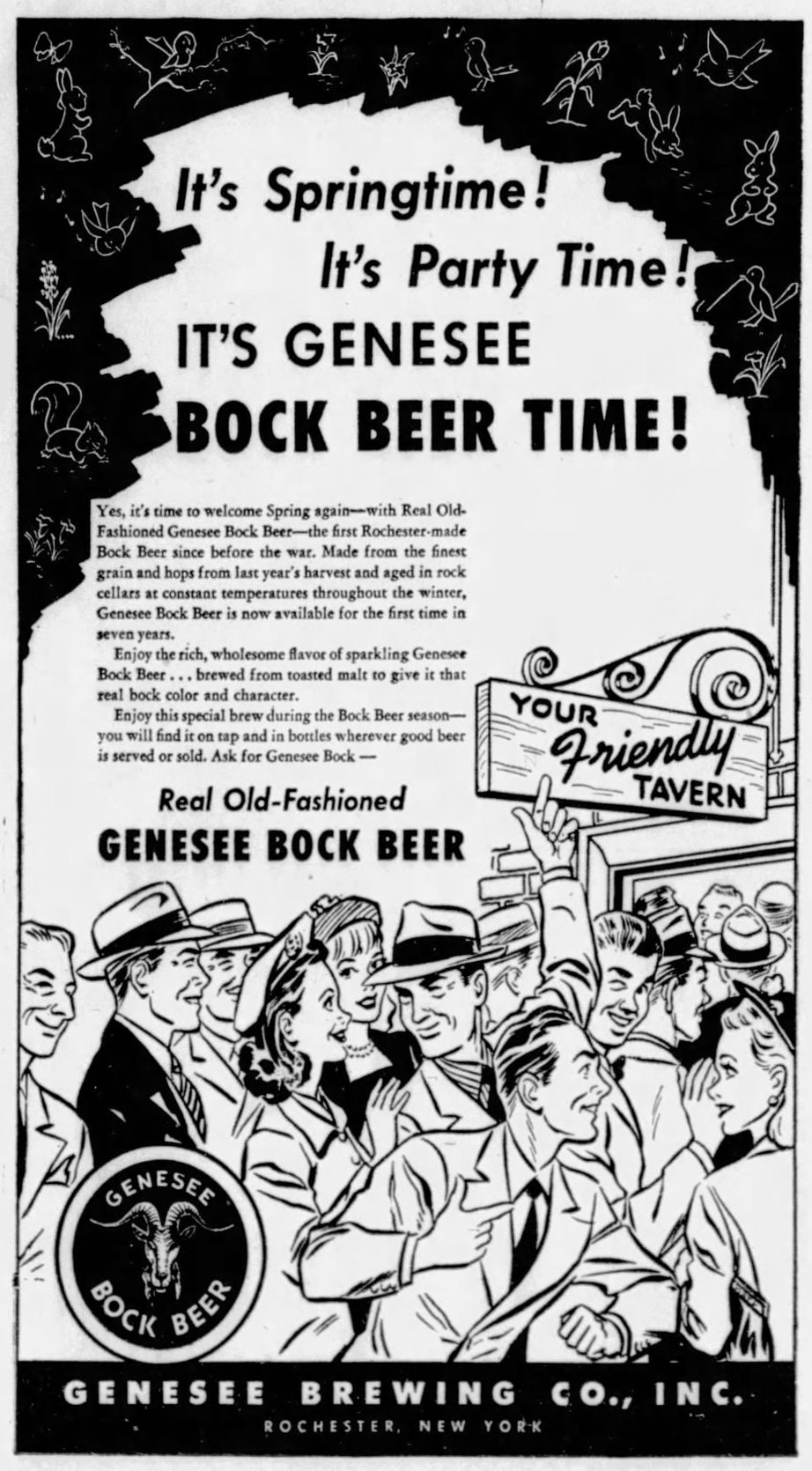 Beer In Ads #5156: It’s Springtime! It’s Party Time! It’s Genesee Bock ...